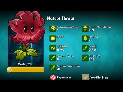 One line meteor flower at Online tournament PVZ 2 - YouTube