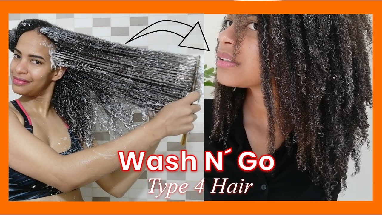 WASH AND GO ON TYPE 4 HAIR | Wash N Go on Long 4C Hair🤔 - YouTube