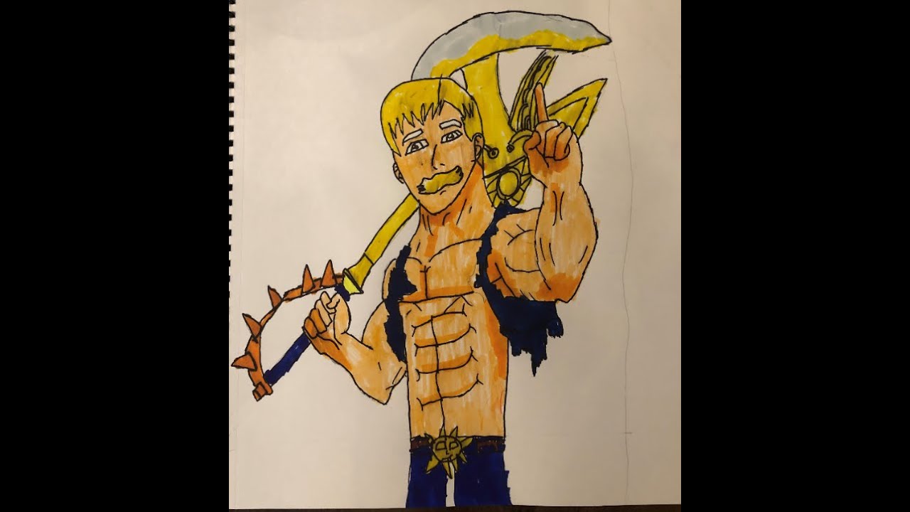 Drawing Escanor from The Seven Deadly Sins anime - YouTube