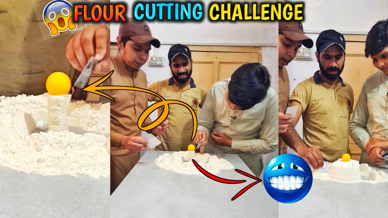 Flour Cutting Challenge 😅 | Four Brothers MD - YouTube