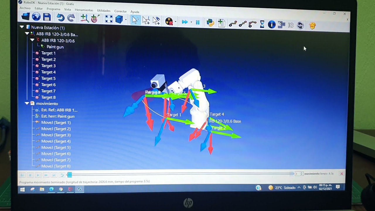Practica simulación robotDK - YouTube
