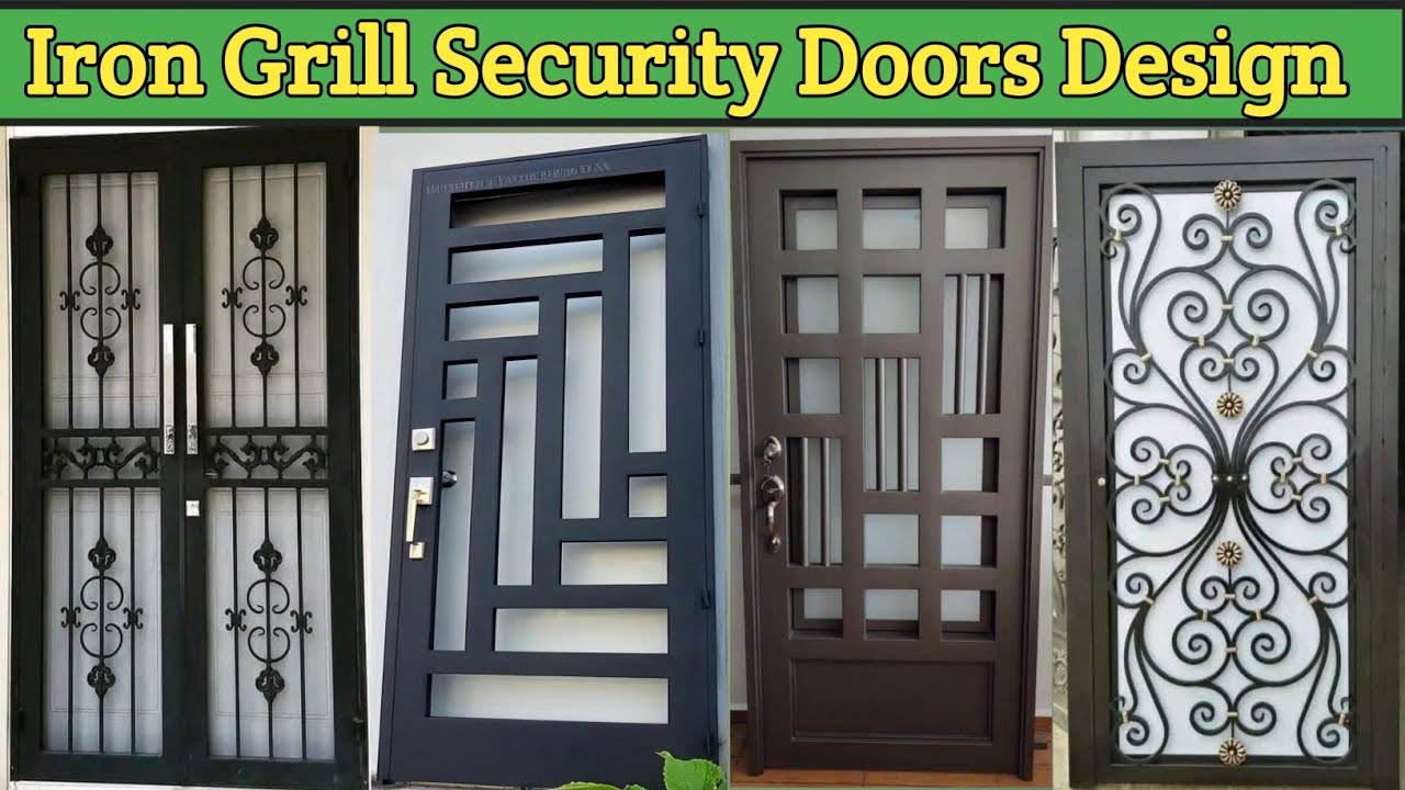 Top 50 Iron Grill DoorDesign ♡ Safety Door |Steel Metal Grill Door ...