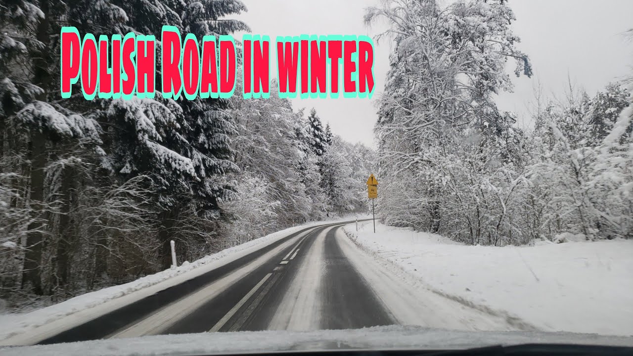 Driving in Poland | Polish Road in Winter #winter #Poland - YouTube