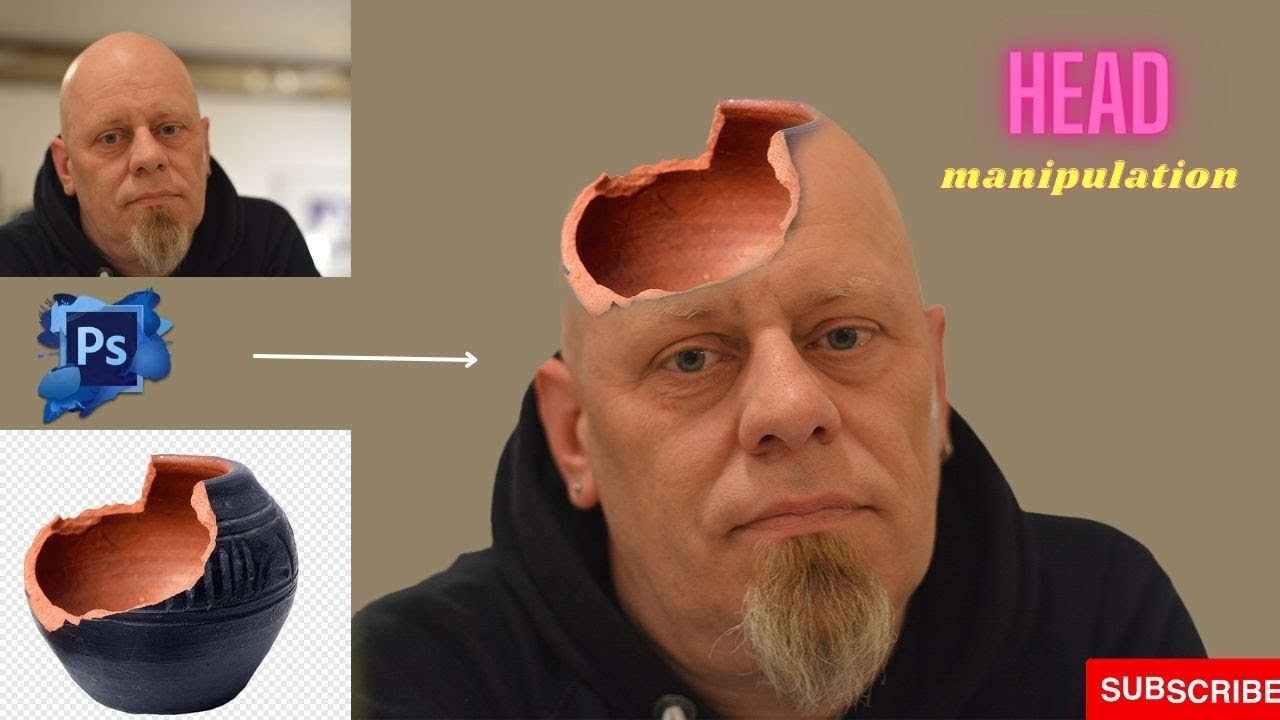 Photoshop Tutorial || Head Manipulation In Photoshop (easy step) - YouTube