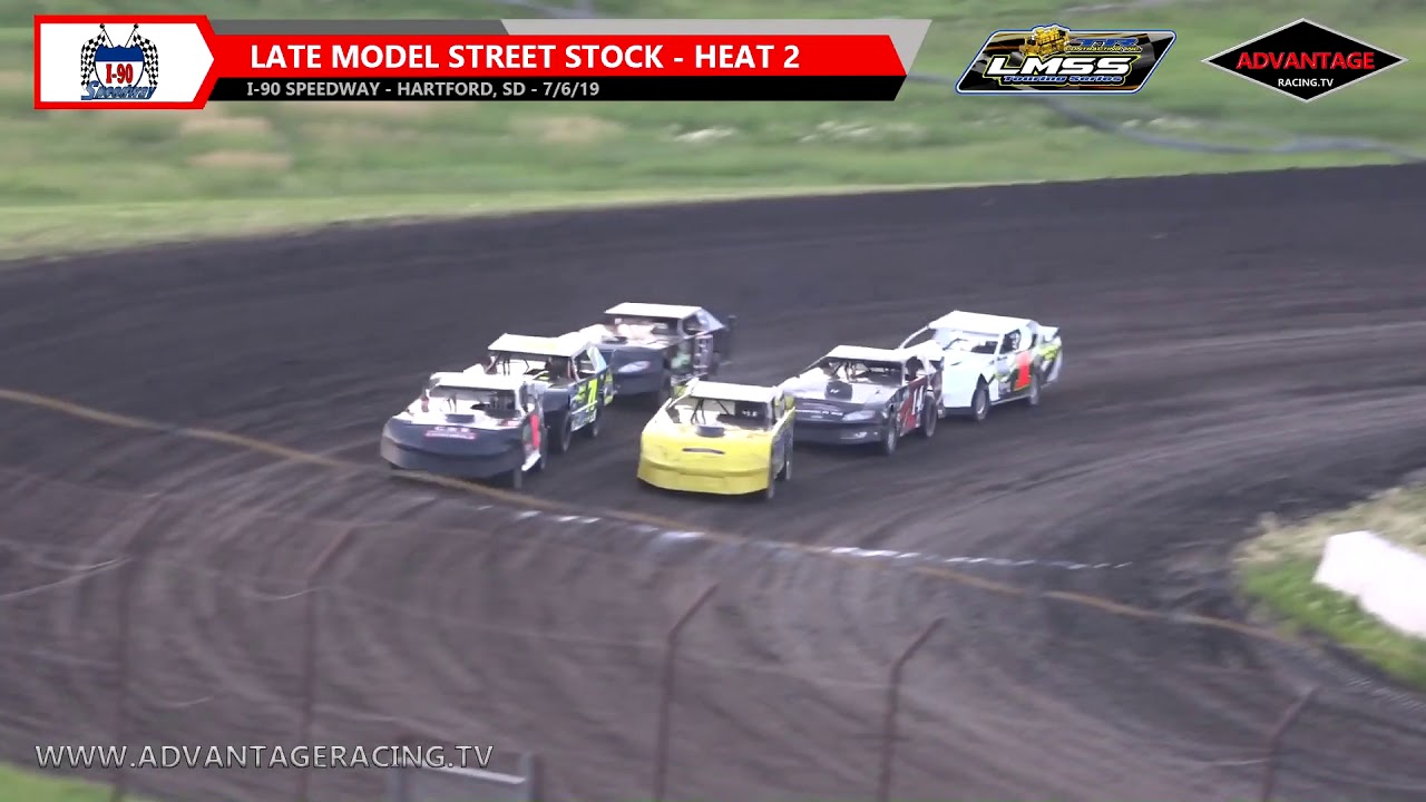 Late Model Street Stock Heats - I-90 Speedway - 7/6/19 - YouTube