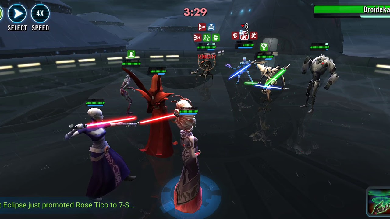SWGOH | TW | How to smash Relic GG Droids with Meh NS - YouTube
