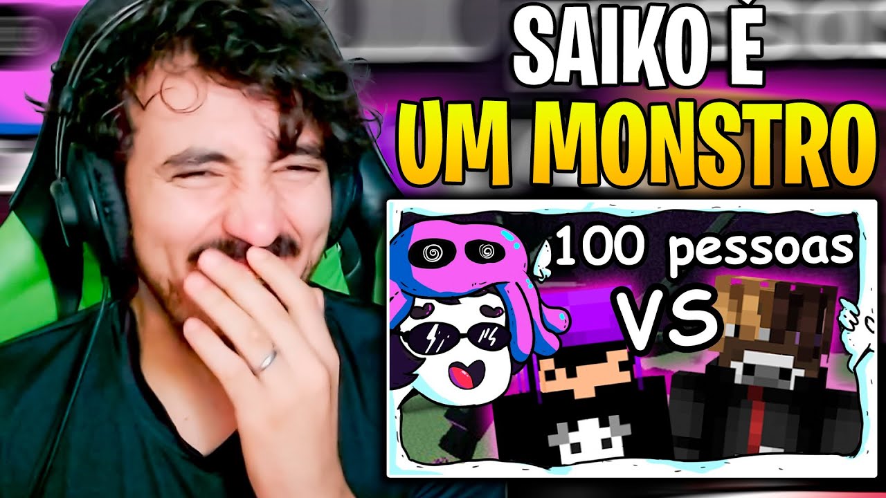 Finalizando O Minecraft Mas 100 Pessoas Tentam M4tar A Gente Saiko E