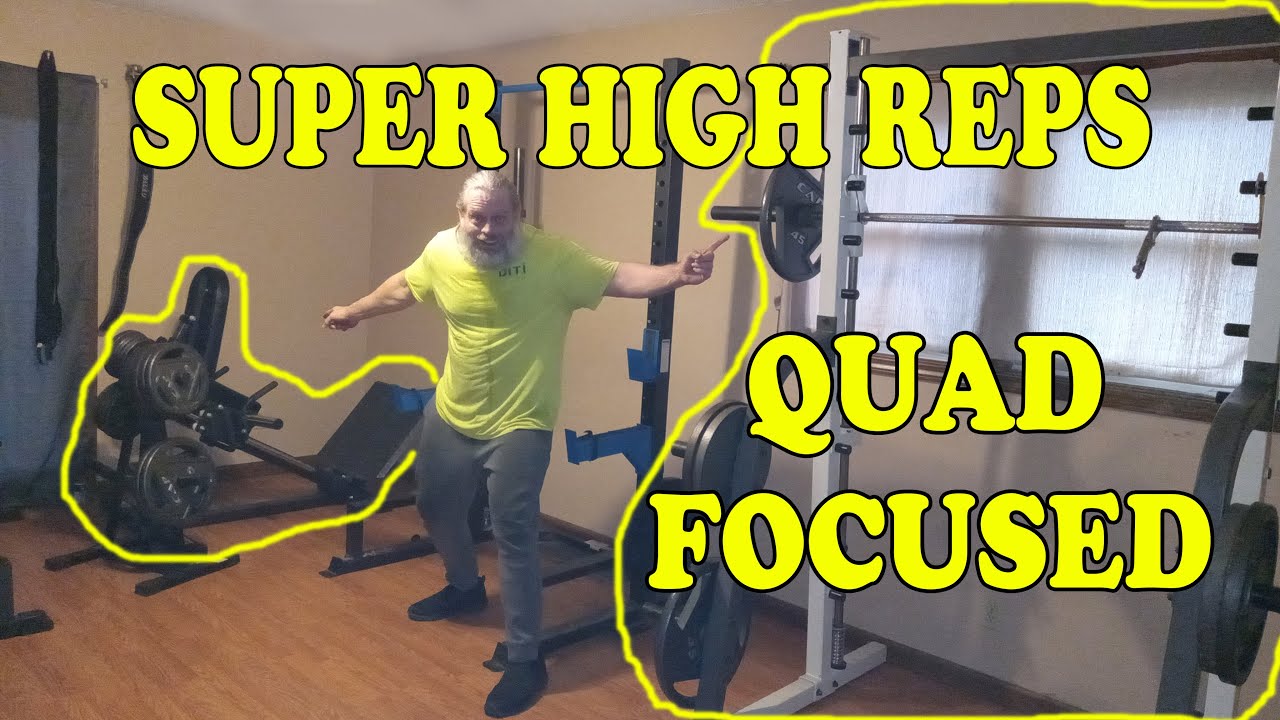 Super High Rep Leg Day Quad Focused 1 16 23 - YouTube