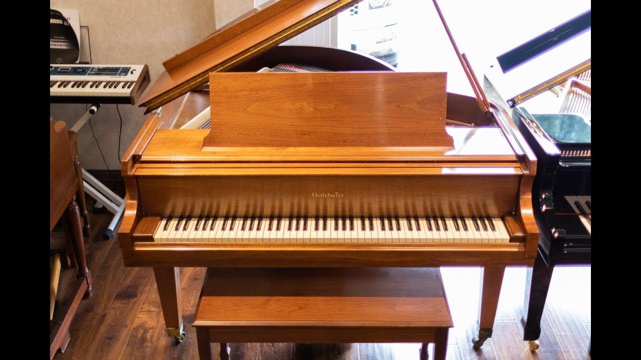 Baldwin Walnut Satin Model M Grand - YouTube
