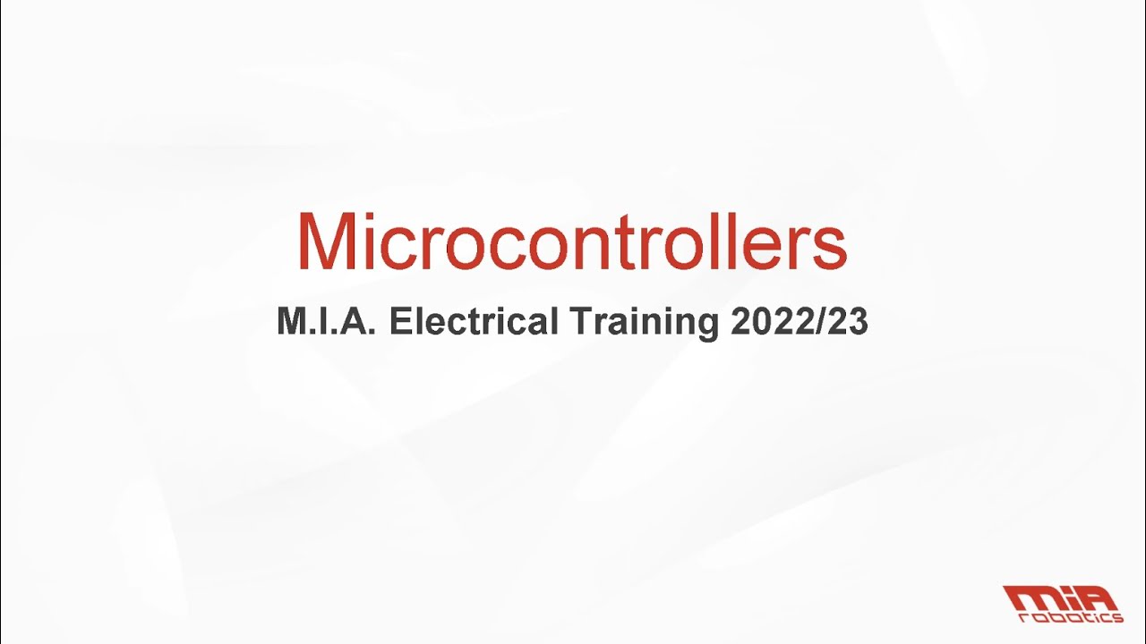 Microcontrollers Main Concepts - YouTube