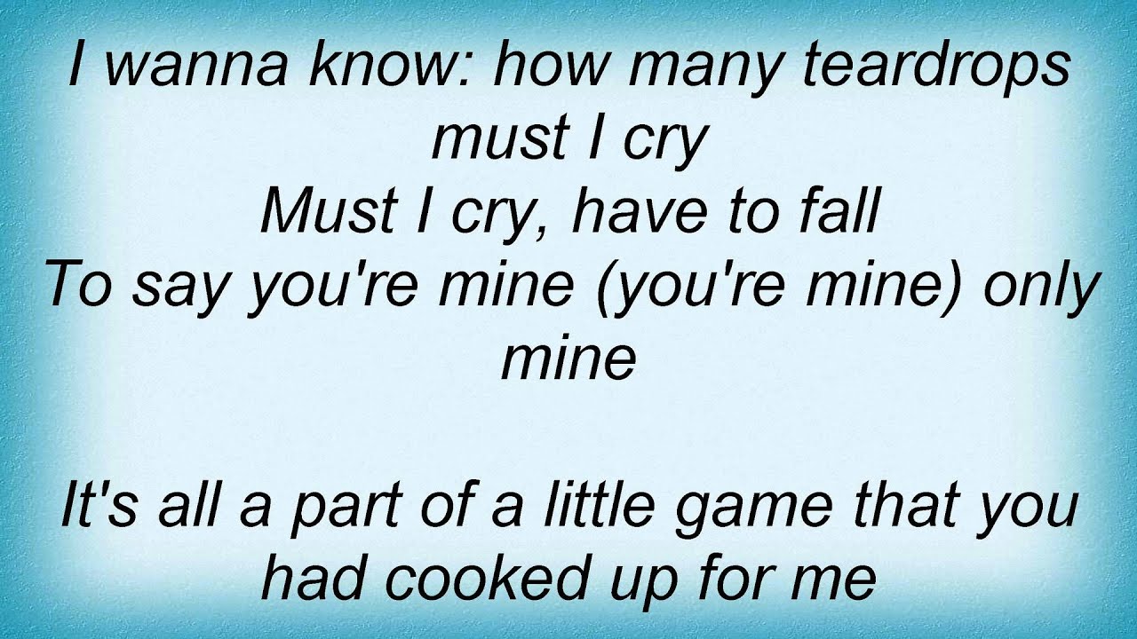 Lou Christie - How Many Teardrops Lyrics - YouTube