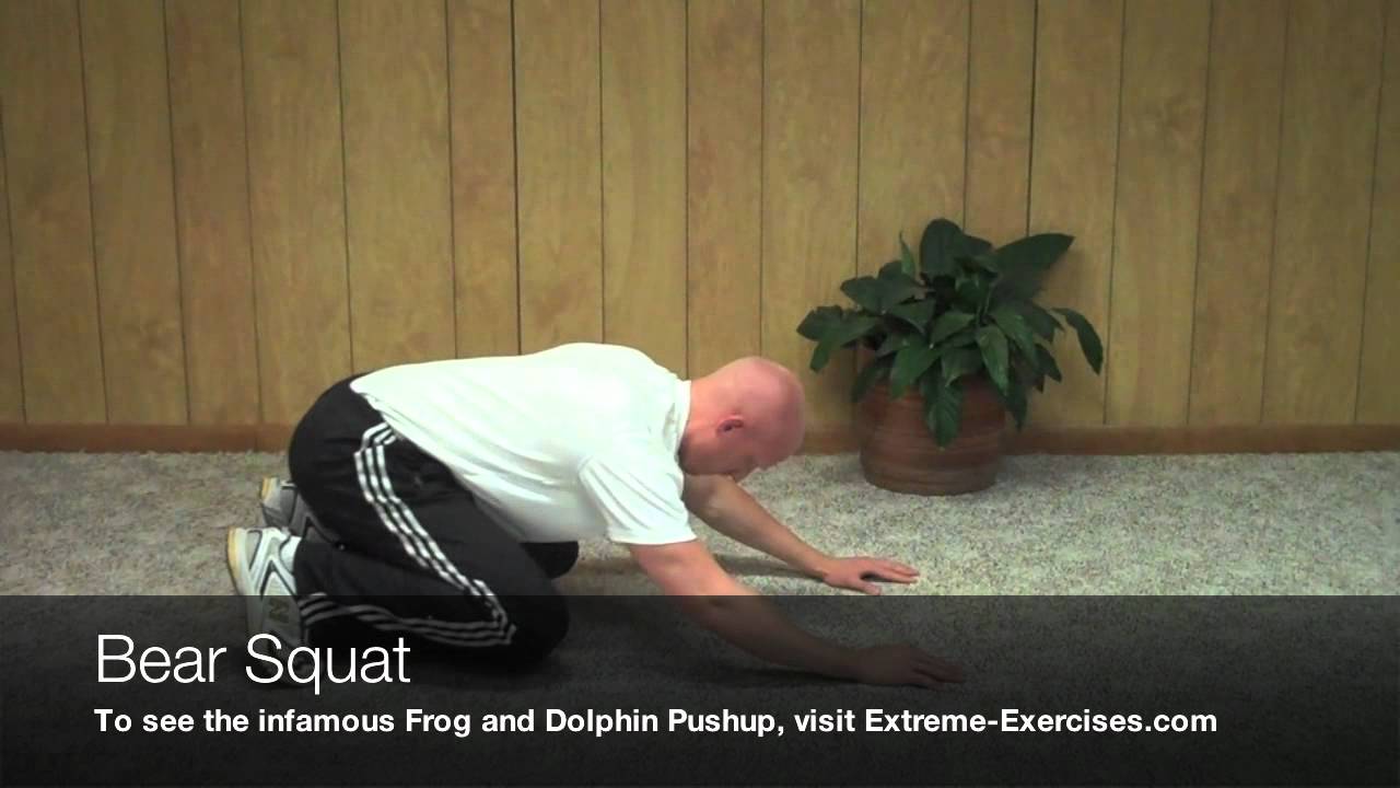 Bear Squat Exercise- BUTT exercise to do while in PRISON! - YouTube