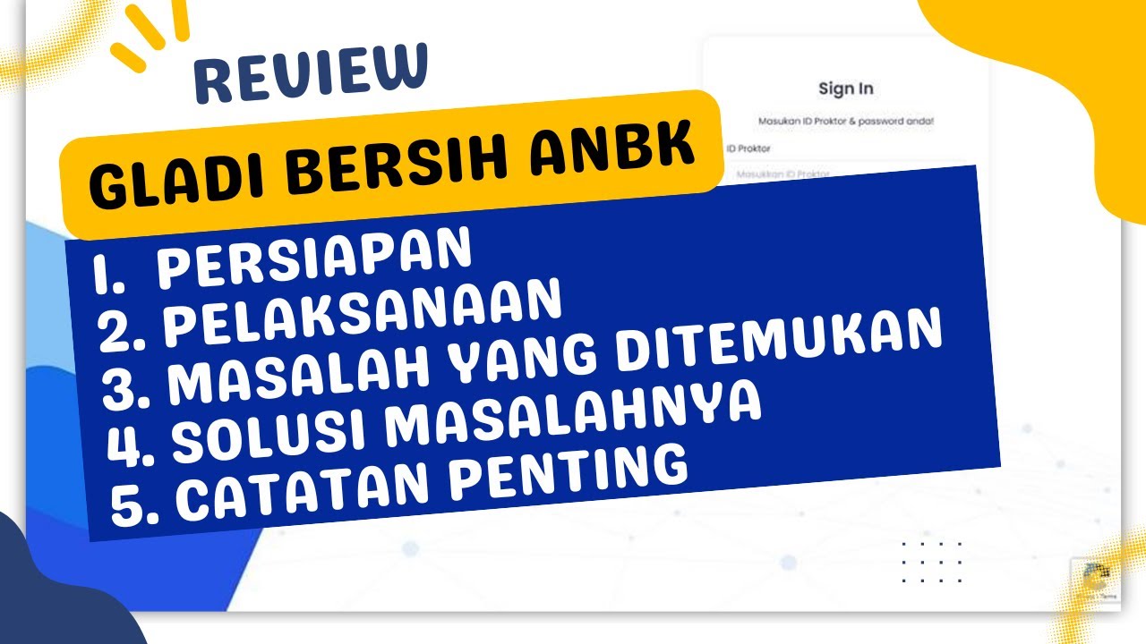 REVIEW GLADI BERSIH ANBK - YouTube