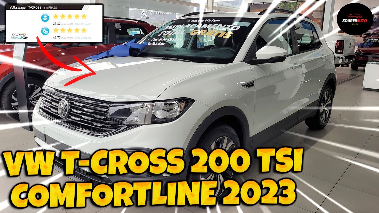 VW T-Cross 200 TSI Comfortline 2023 | Um SUV BEM COMPLETO, MODERNO e ...