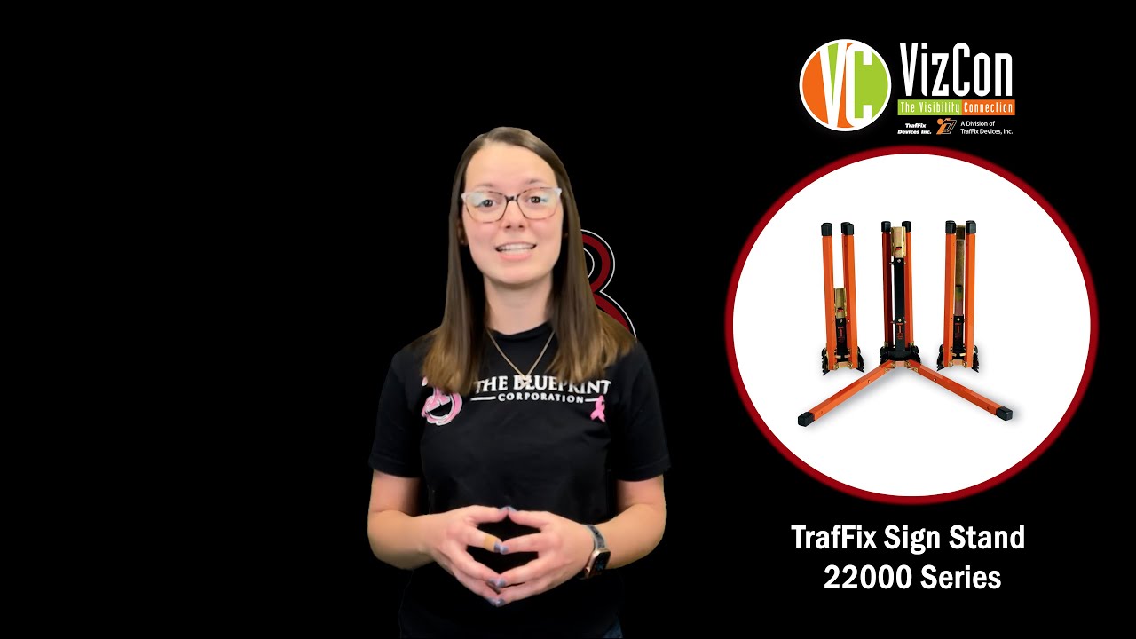 Fast Facts Fridays: VizCon TrafFix Sign Stand 22000 Series - YouTube