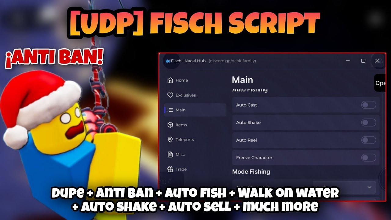 [UPD] Fisch Script GUI / Script | DUPE SHADOW + AUTO FISH + AUTOSELL ...