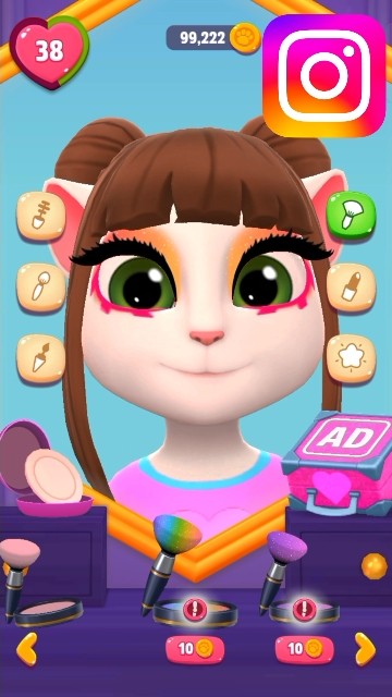 Instagram full cosplay||My talking Angela 2 #games #shortvideo # ...