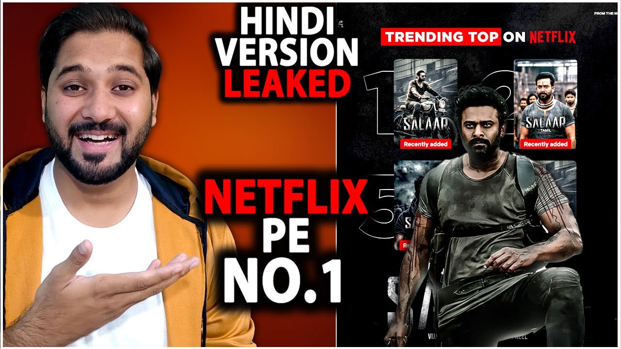 Salaar Hindi Netflix Release Date - Salaar No.1 In Netflix | Salaar Box ...