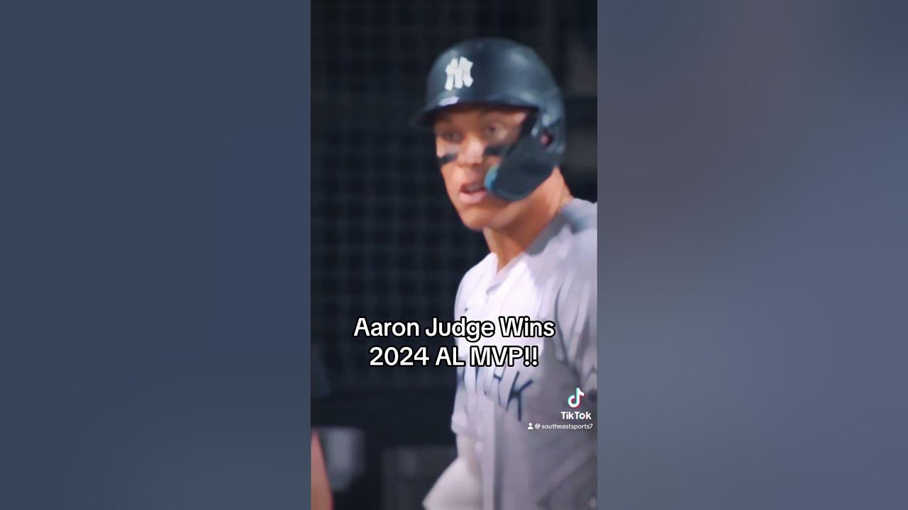 Aaron Judge Wins 2024 AL MVP!! Yankees’ Star Slugger Wins 2nd Unanimous MVP! #trending - YouTube