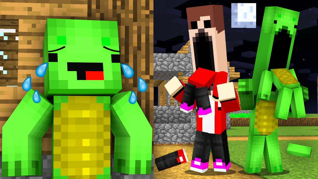 Mikey FOUND Scary FAKE JJ exe in Minecraft - Maizen - YouTube