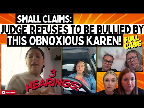 Small Claims | Judge Refuses to Be Bullied by This Obnoxious Karen!
