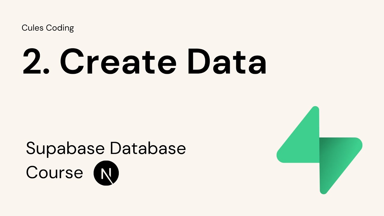 2 Create Data In Supabase Using Nextjs 15 Server Component And Server Action React Youtube 8992