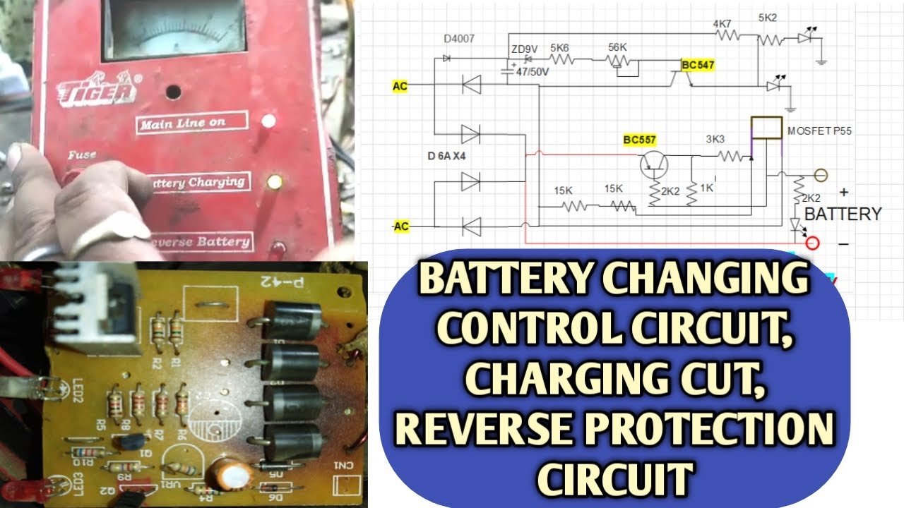 BATTERY CHANGING CONTROL CIRCUIT, CHARGING CUT, REVERSE PROTECTION ...