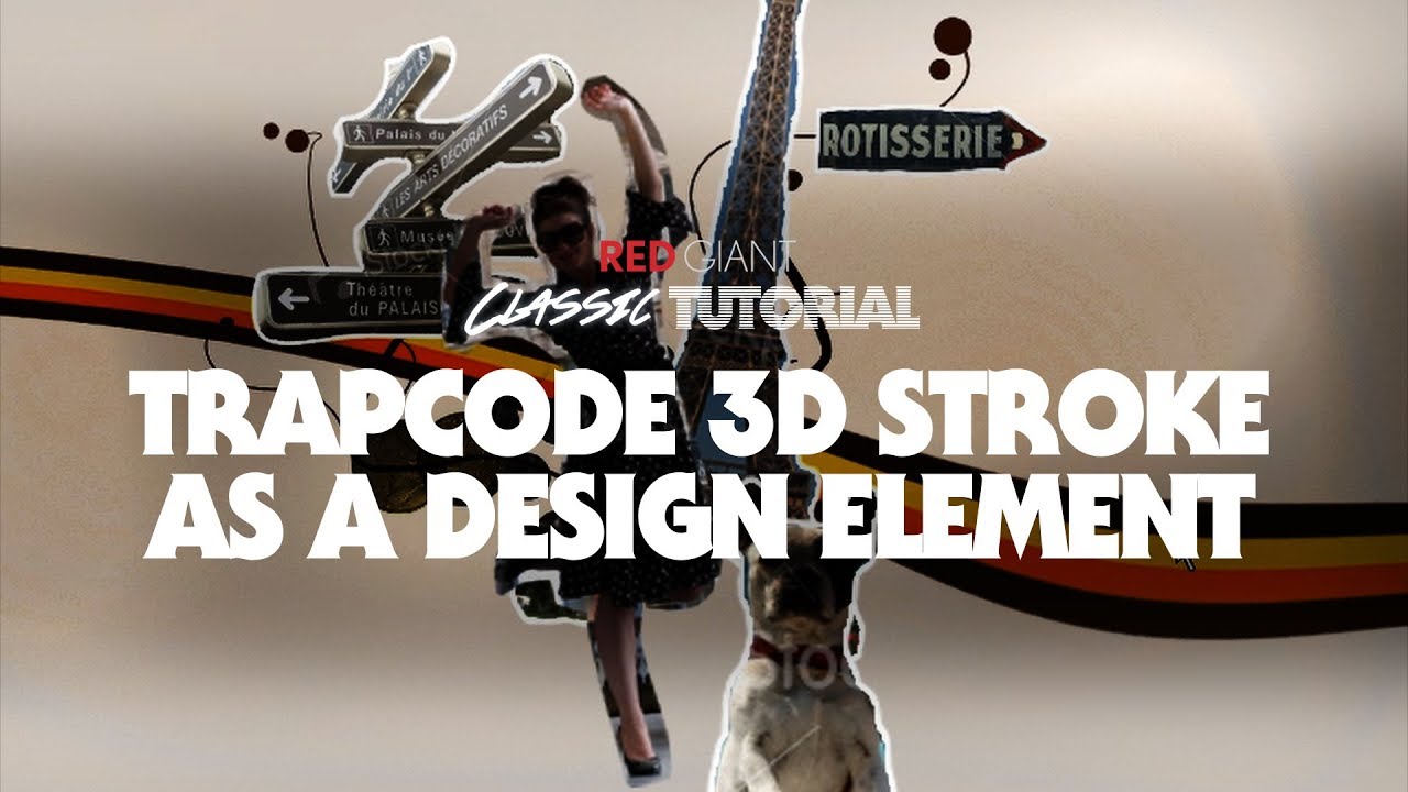 Classic Tutorial | Trapcode 3D Stroke As A Design Element - YouTube