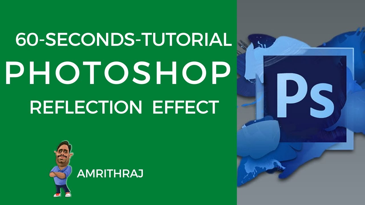 photoshop reflection effects in 60 seconds (Short video) - YouTube