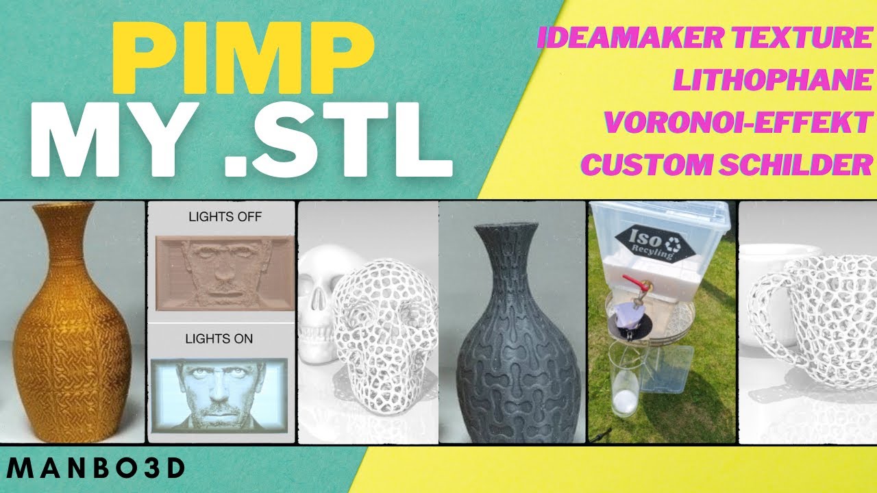 Pimp my STL - vier spannende Techniken für den 3D Druck - YouTube