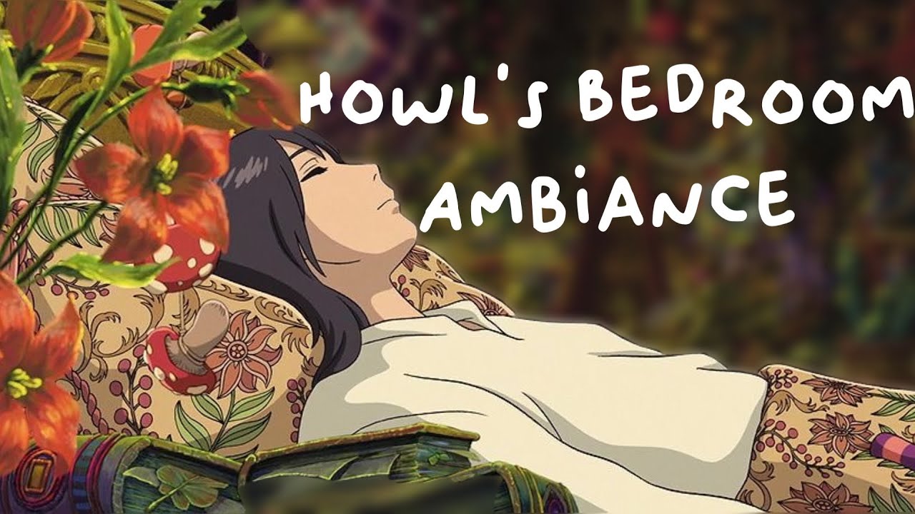 Howl's Bedroom Ambiance | 3 Hours | Pink Noise | Rain - YouTube