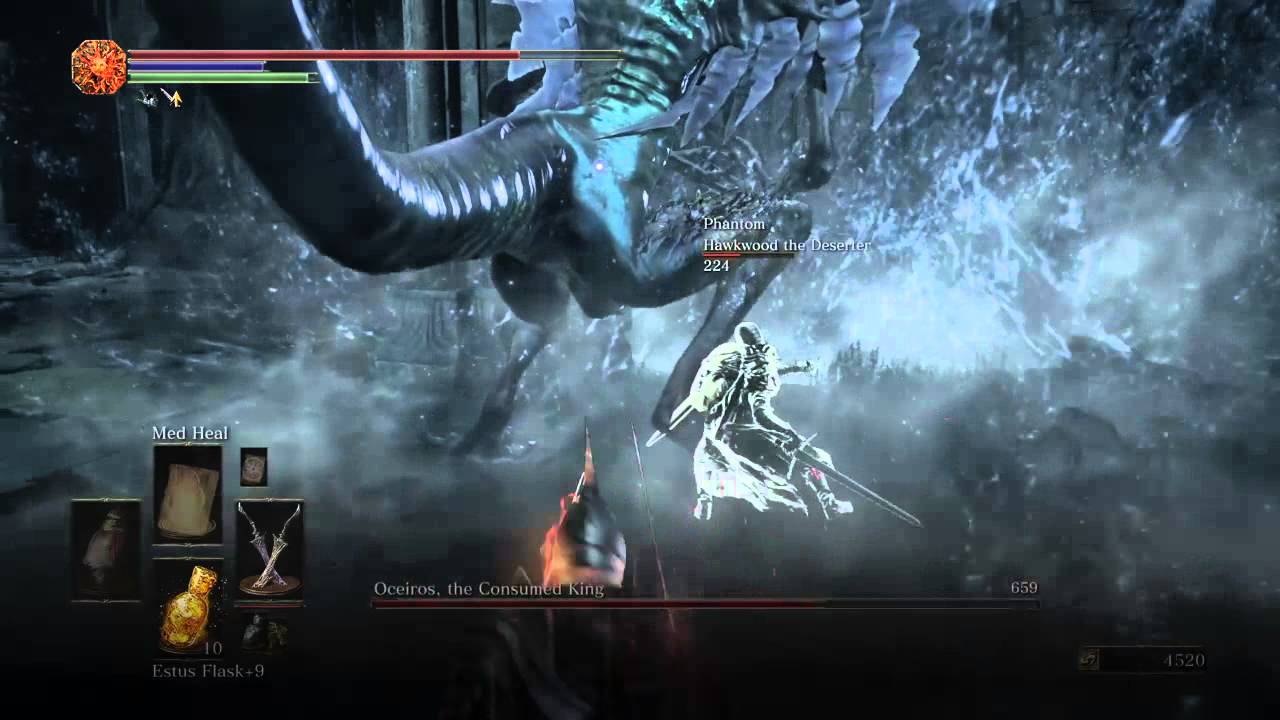 DARK SOULS 3 the consumed king boss fight. - YouTube