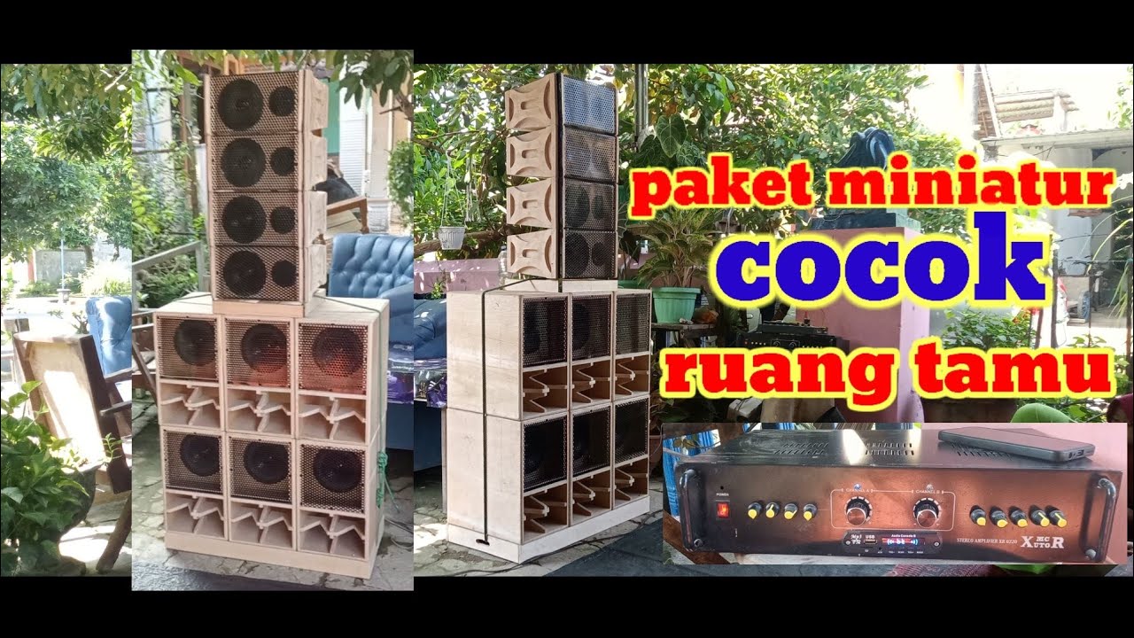 miniatur sound system paket siap bunyi kecil kecil cabe rawet - YouTube