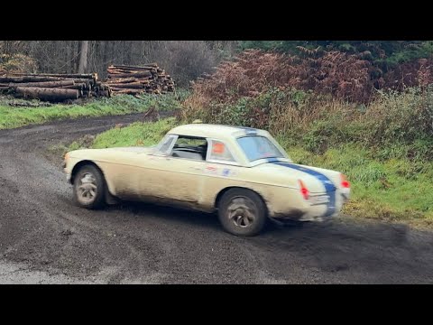 Slips and slides on the John Bloxham Rally 2025 - YouTube