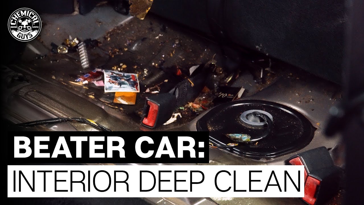 Reviving 200,000 Mile Beater Car Interior! - Chemical Guys - YouTube