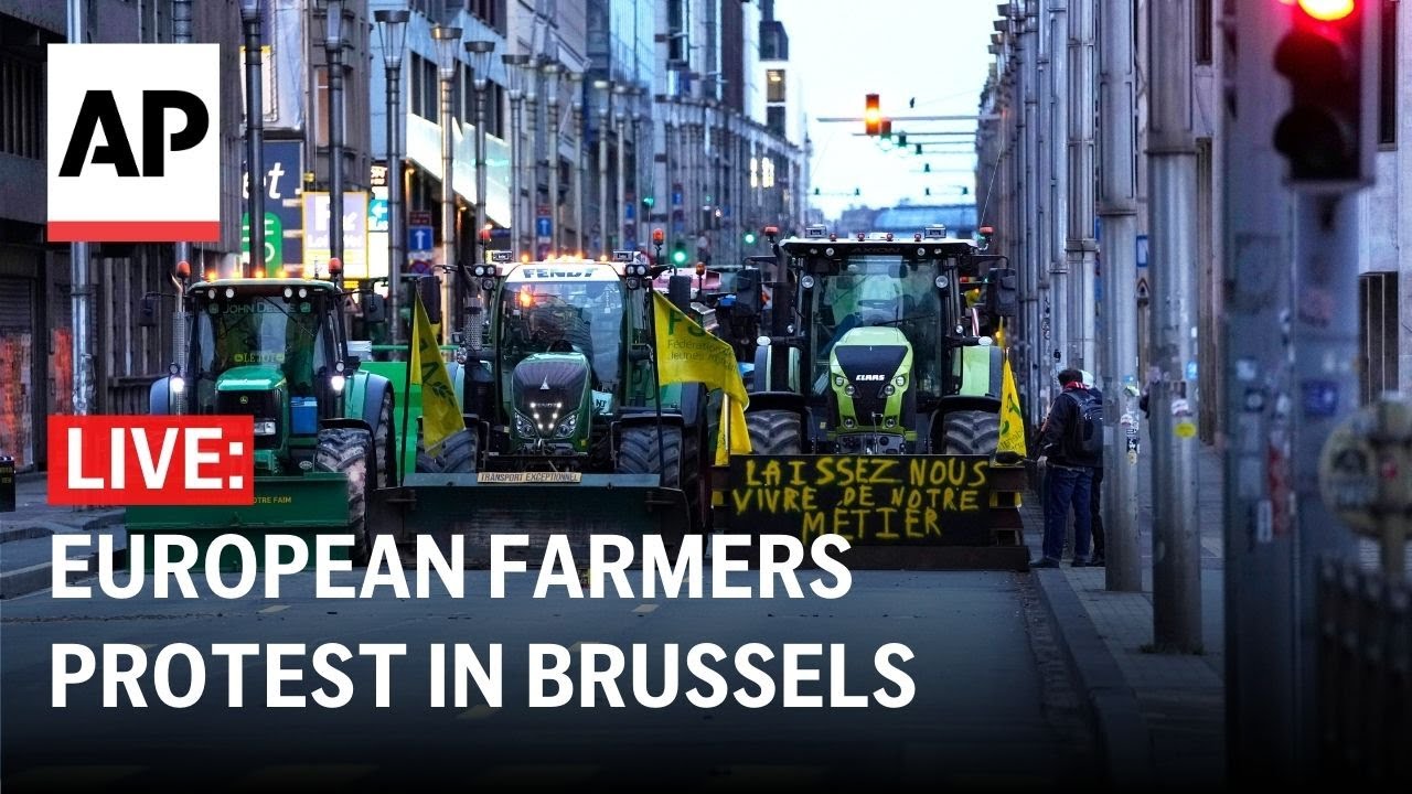 LIVE: European farmers protest in Brussels as EU agriculture ministers ...