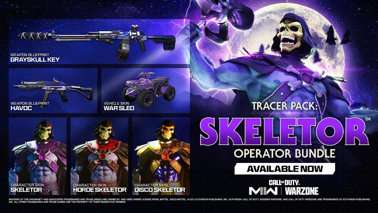 TRACER PACK ESQUELETO #bundle, #halloween, #assombração, #warzone, # ...