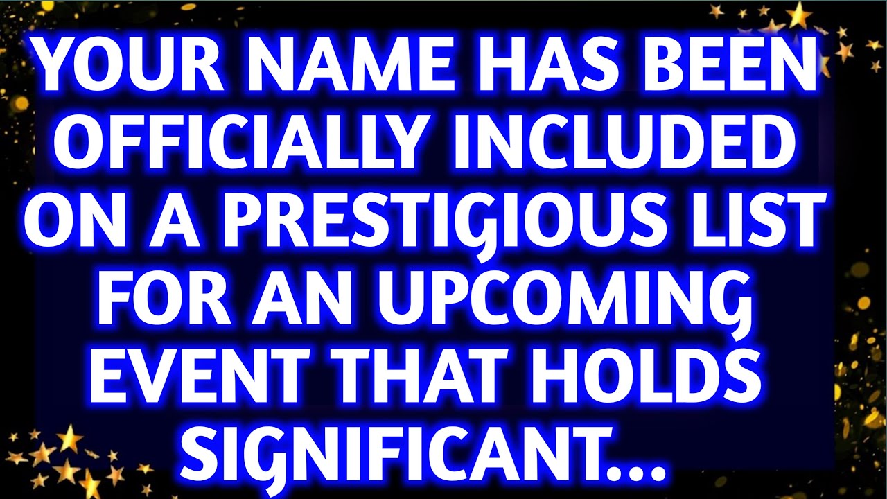 🌈💌Your name has been officially included on a prestigious list for an ...
