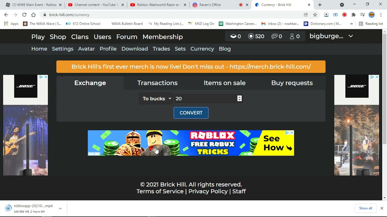 A Roblox AD on BrickHill?! - YouTube