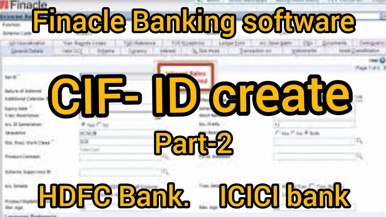 CIF create in banking.Part -2 - YouTube