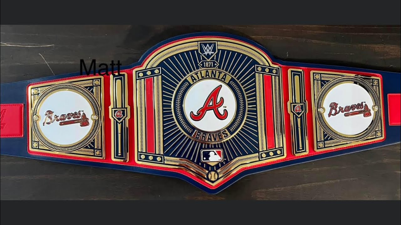 Brand New WWE x MLB Atlanta Braves Replica Belt Revealed - YouTube