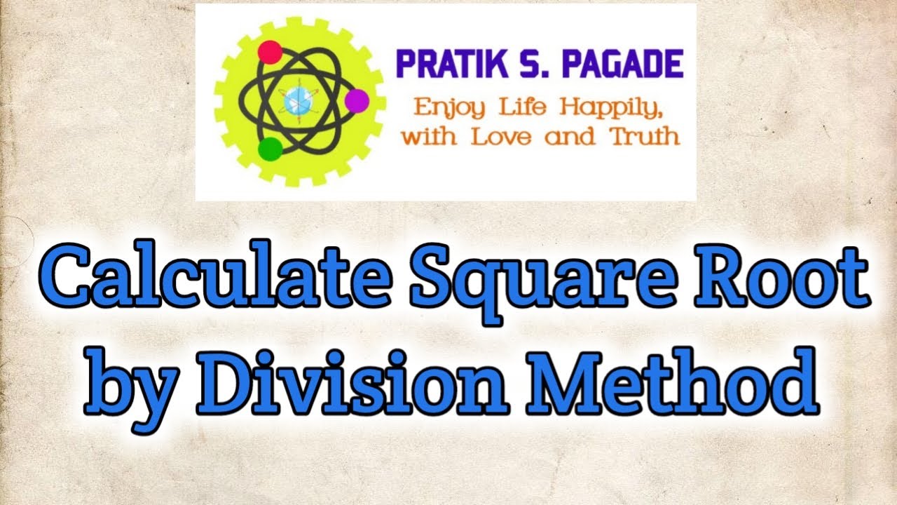 How To Calculate Square Root By Division Method YouTube How To Calculate Square Root By Division Method YouTube
