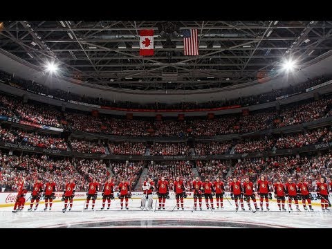 Game 1-Puck Drop-Senators vs Washington Capitals 2017-18 - YouTube