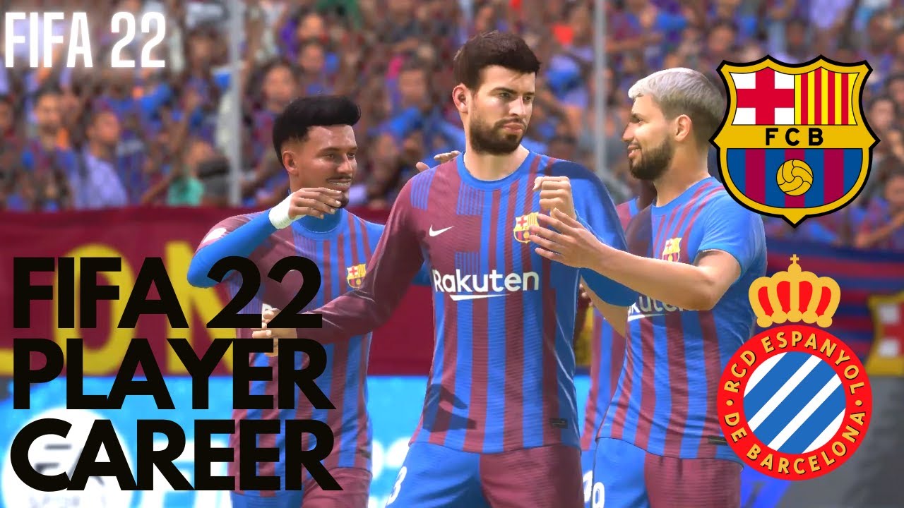 FIFA 22 - BARCELONA vs ESPANYOL | FIFA 22 Player Career | La Liga | PC ...