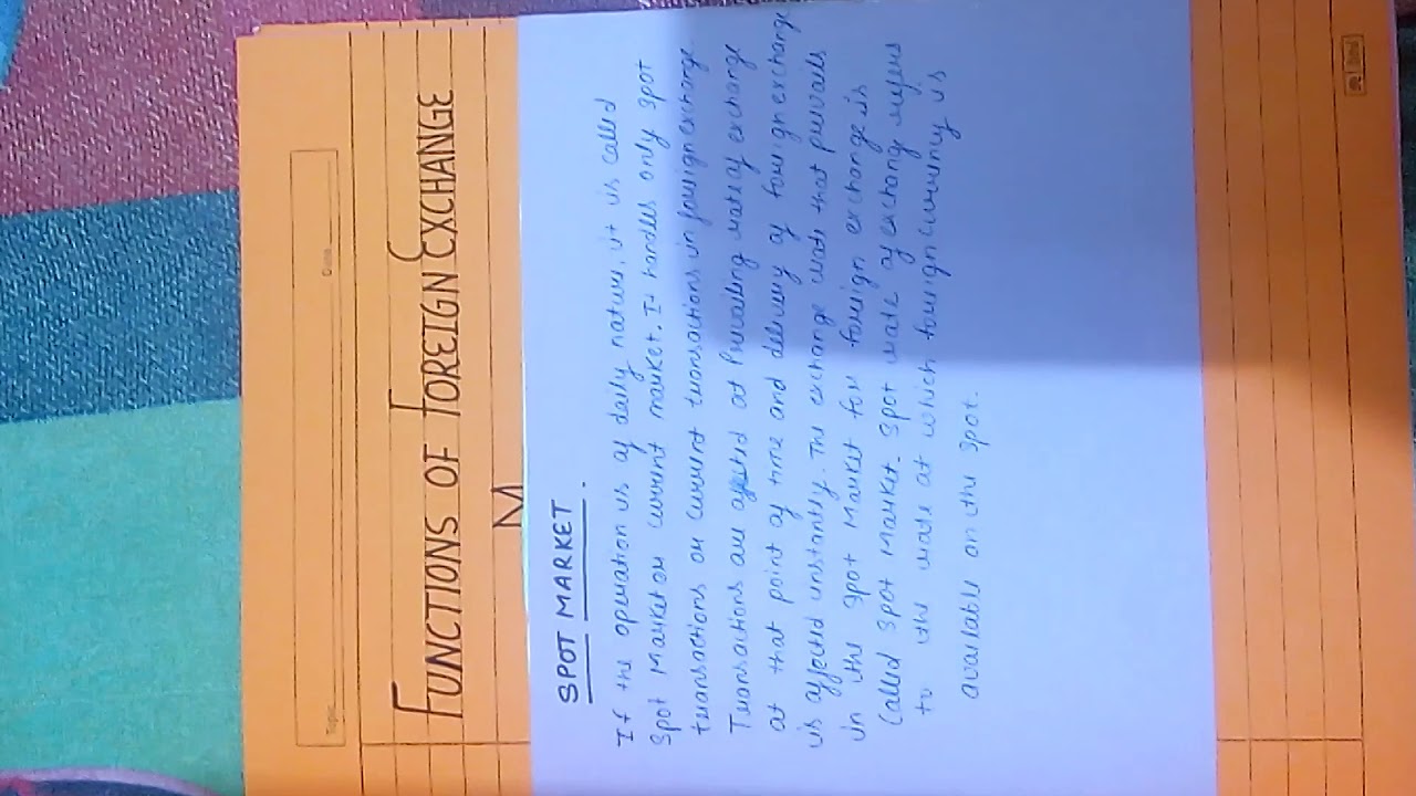 Project on foreign exchange market - YouTube