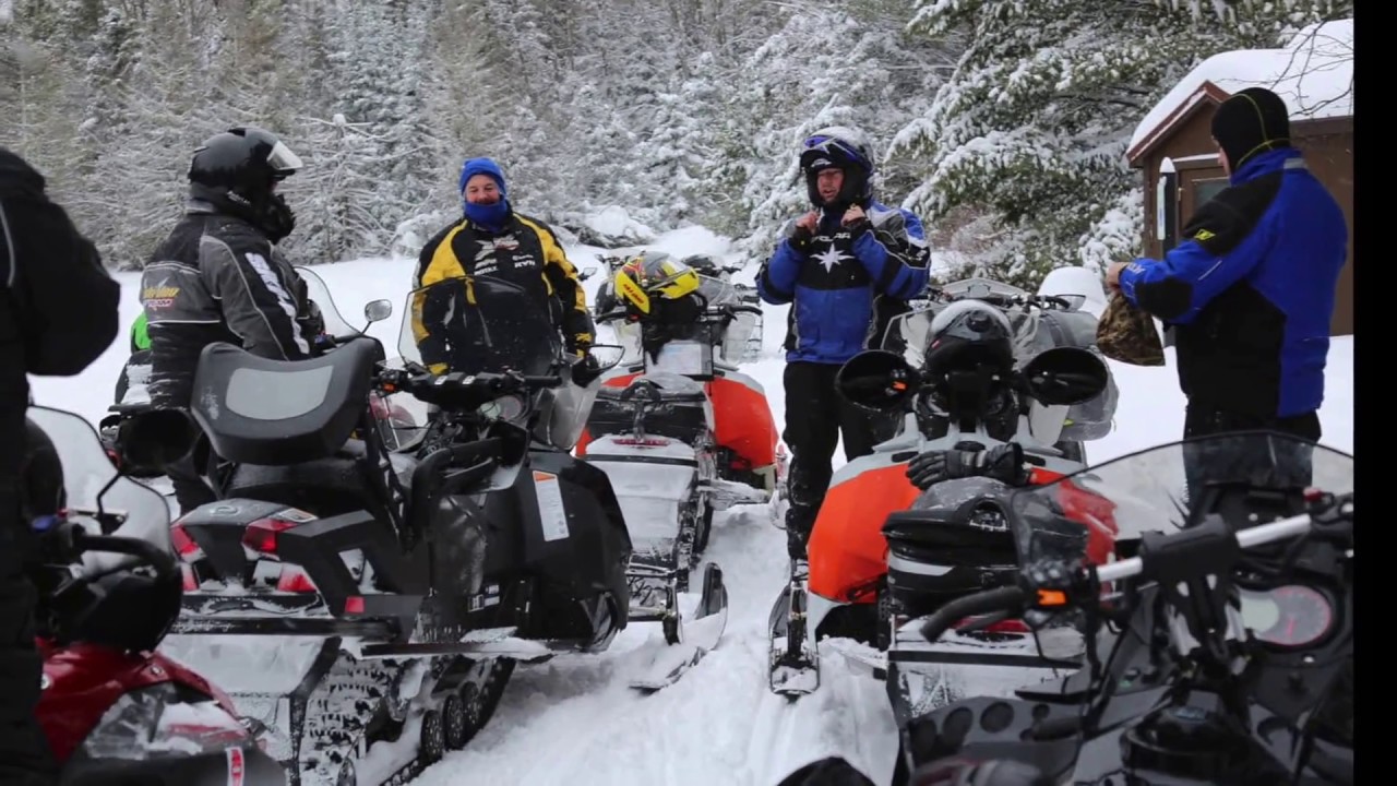 Snowmobiling the UP 2018 - YouTube