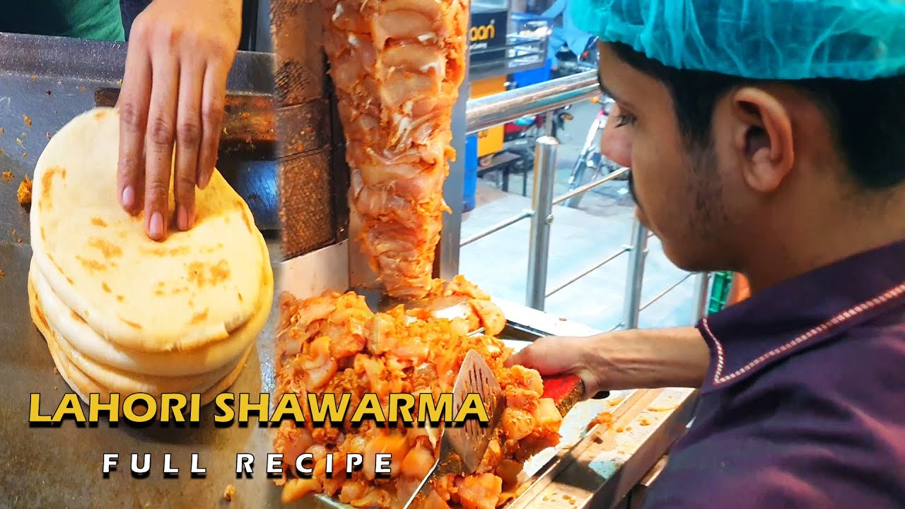 LAHORI SHAWARMA RECIPE | How to make shawarma and Club sandwich ...