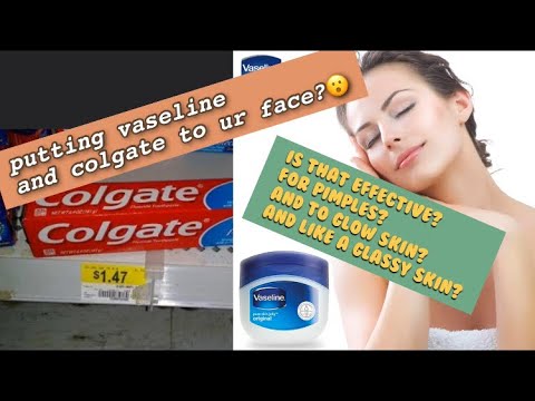 putting colgate and vaseline to your face II glowing skin II removing ...