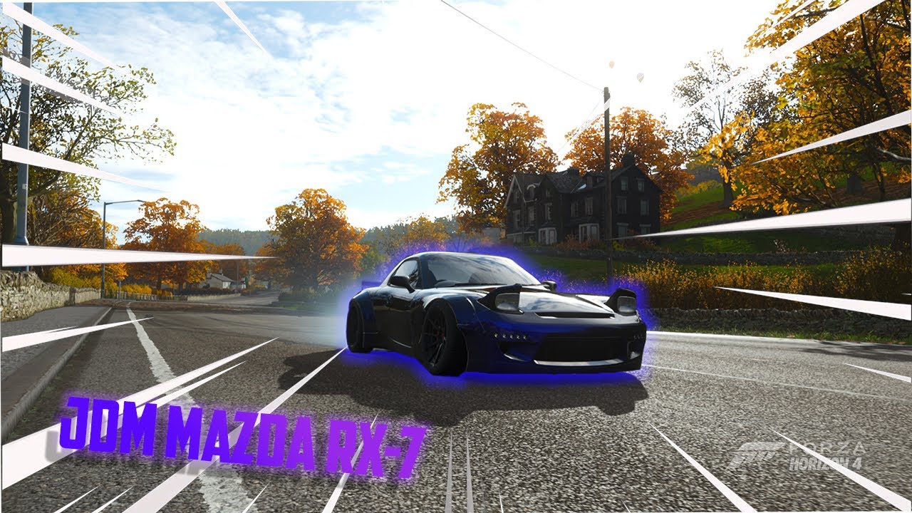 Forza Horizon 4 JDM Mazda RX-7 Night Ride + some montage - YouTube