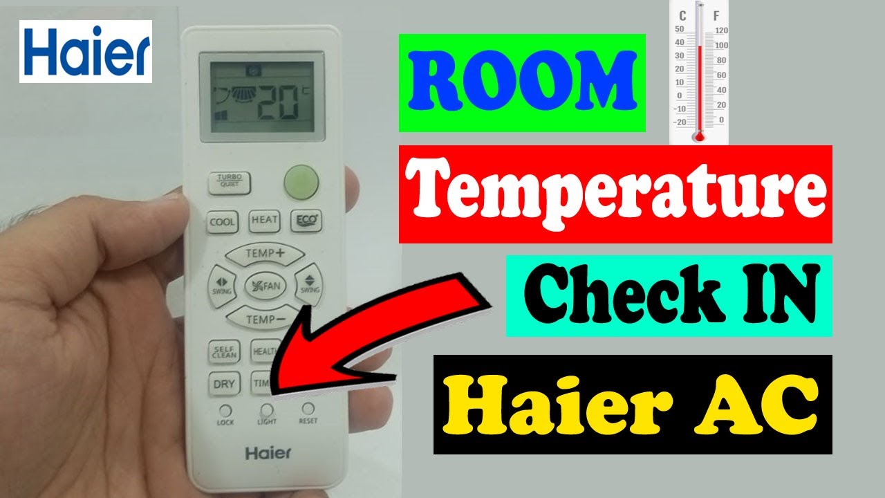 How to Check Room Temperature in Haier AC | Haier DC Inverter AC Room ...